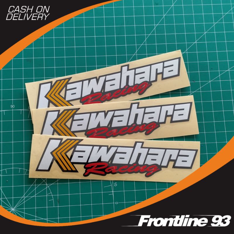 Jual Cetak Sticker Cutting Logo Kawahara Racing Custom Stiker Cutting ...