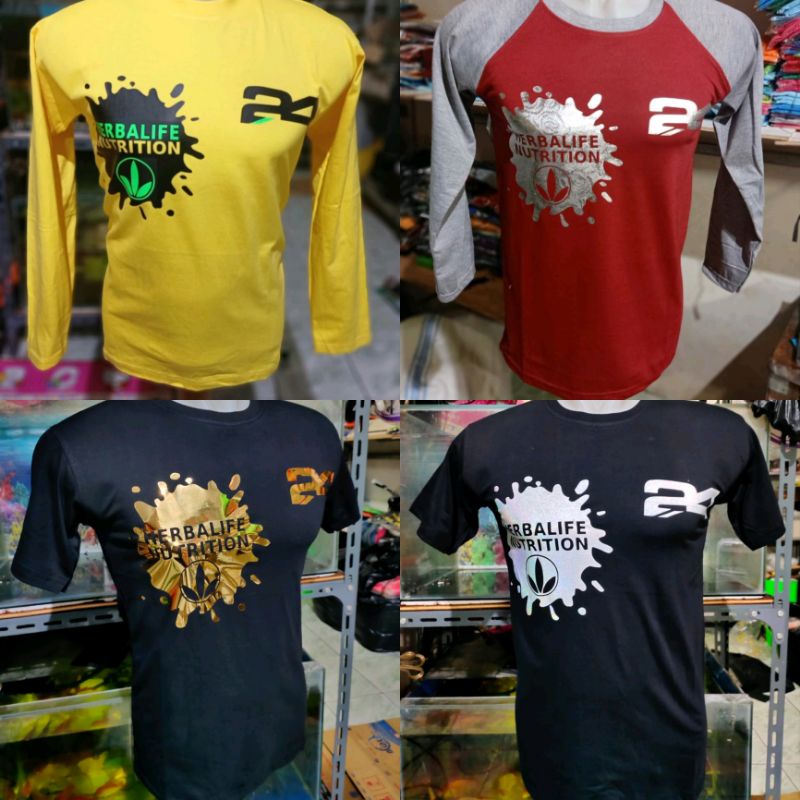 Jual Kaos Bercak Gold Herbalife Panjang dan Pendek (Gratis Nama Club ...