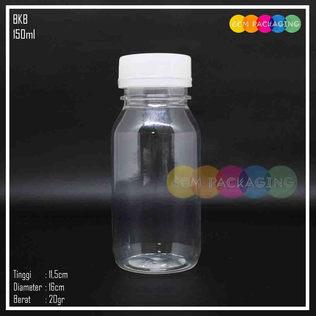 Jual Botol plastik bkb pet 150ml kemasan minuman kopi susu madu sirup ...