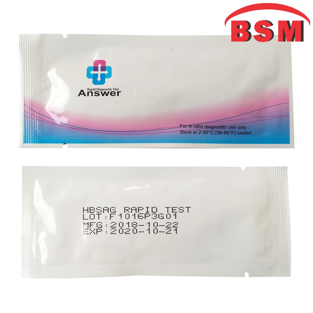 Jual HBSAG Strip Test Hepatitis B HBS AG STRIP INST Answer | Shopee ...