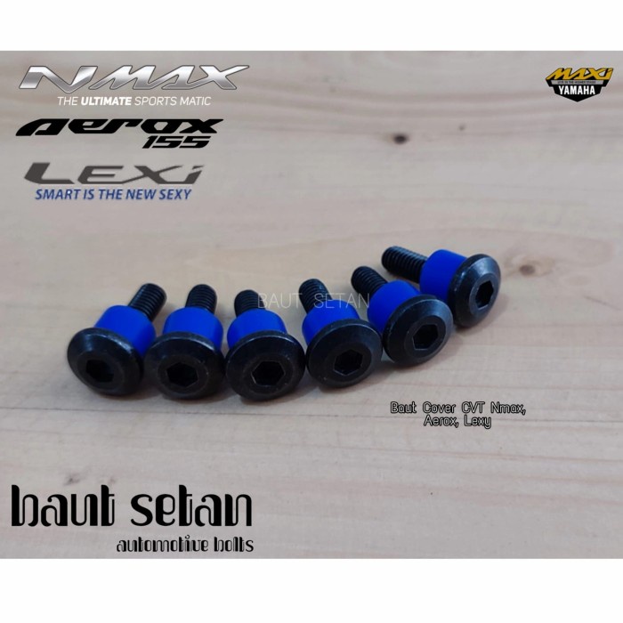 Jual (6Pcs) Baut Cover CVT Nmax/Baut Cover CVT Aerox/Baut Cover CVT ...
