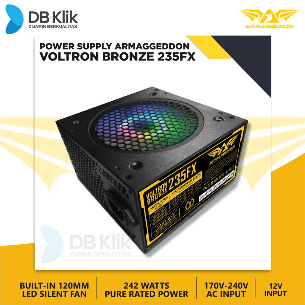 Jual Power Supply Armaggeddon Voltron Bronze 235FX | Shopee Indonesia