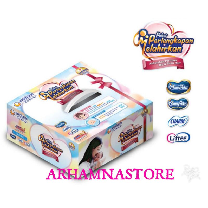 Jual UNICHARM Paket Perlengkapan Melahirkan | Shopee Indonesia