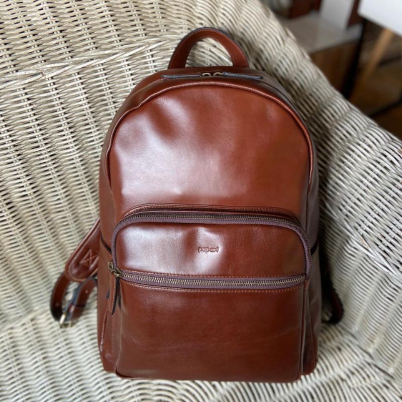 Jual Pepari Leather Tas Ransel unisex Kulit Sapi PA-106 | Shopee Indonesia