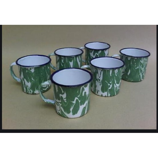 Jual MUG CANGKIR GELAS BLIRIK BLURIK LURIK LOREK LORENG BATIK ENAMEL ...