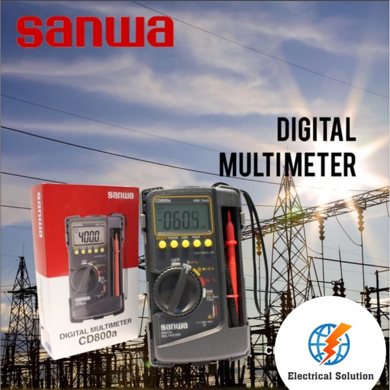 Jual DIGITAL MULTIMETER SANWA CD800A (WARNA ABU-ABU) | Shopee Indonesia
