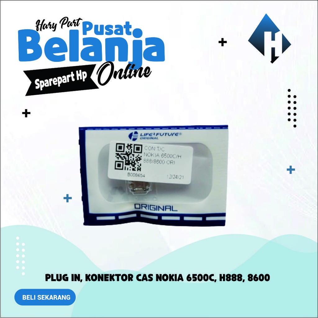 Jual Plug In / Connector Nokia 6500C / H888 / 8600 ( Konektor Cas ...
