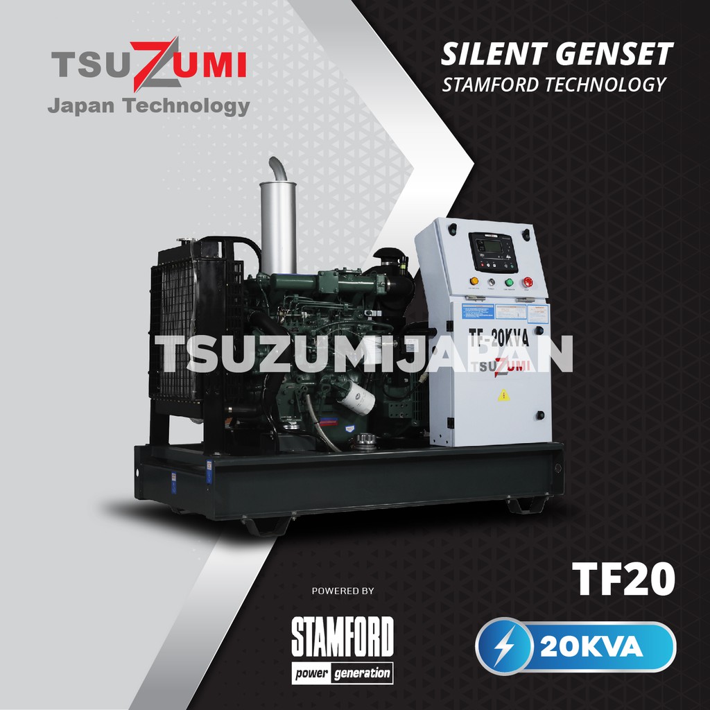 Jual Genset 20 kva Tsuzumi Japan diesel open type TF 20 | Shopee Indonesia