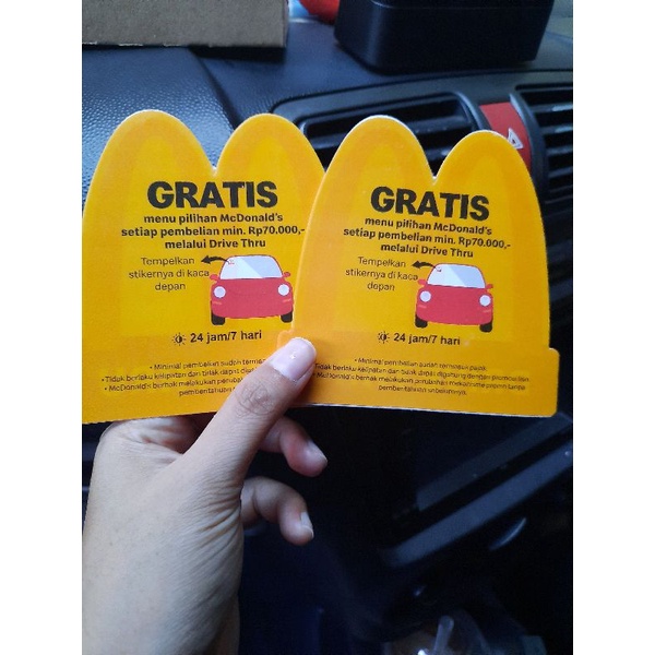 Jual New - Stiker drive thru mcd untuk mobil edisi 2023 | Shopee Indonesia