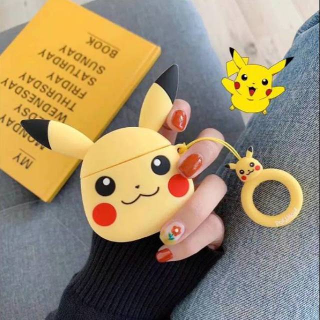 Jual Airpods Case Pikachu Pokemon Silicone Silikon Soft Airpod Cover ...