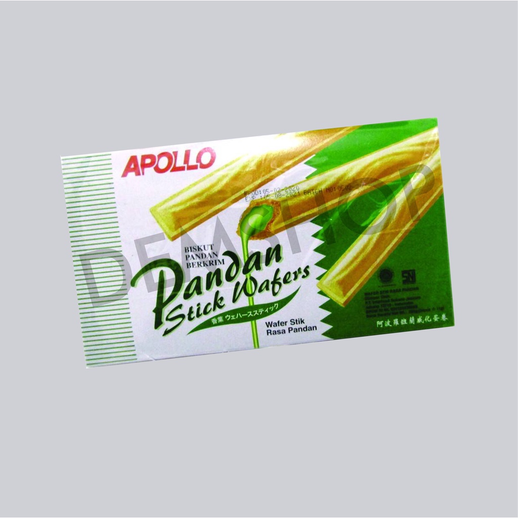 Jual APOLLO STICK WAFER COKLAT/ CHOCOLATE / STRAWBERRY / PANDAN WAFER ...