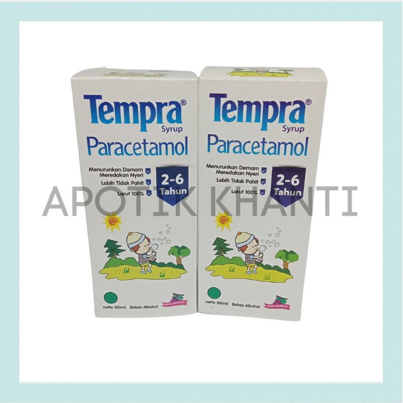 Jual Tempra sirup 2-6 tahun penurun panas/demam 60ml | Shopee Indonesia