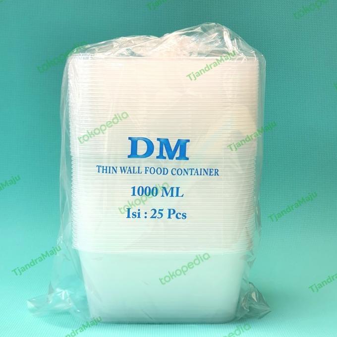 Jual Termurah!! Kotak Makanan/Thinwall Dm Rec 1000Ml/1000 Ml | Shopee ...