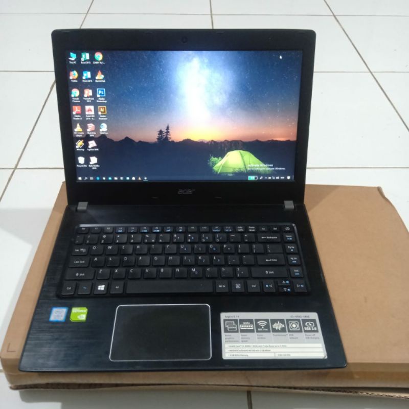 Jual Laptop Acer Aspire E5-476G Core i5-8250U Gen 8th Double Vga Nvidia Geforce MX130 2 GB ...