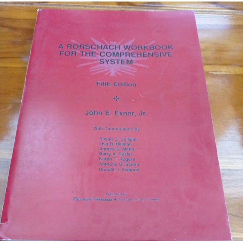 Jual A Rorschach Workbook For The Comprehensive System Edisi 5 By John ...
