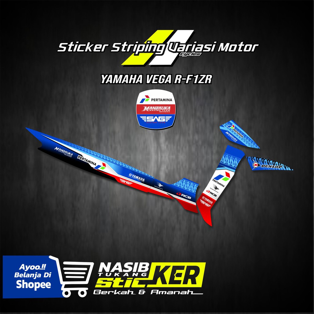 Jual DECAL STIKER STRIPING LIS YAMAHA VEGA R/F1ZR OLD /LAMA LIVERY ...