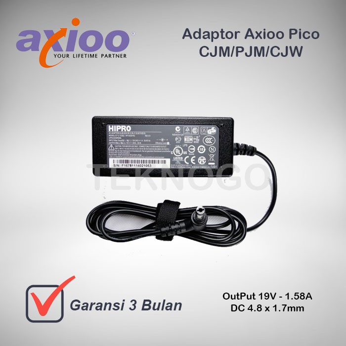 Jual Adaptor Charger AXIOO Pico HIPRO CJM W217CU PJM M1110 CJW Zyrex ...