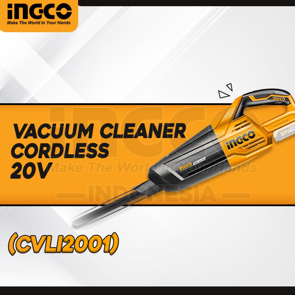 Jual Mesin Vacuum Cleaner Cordless 20V INGCO CVLI2001 0,7L Vacum Mini ...