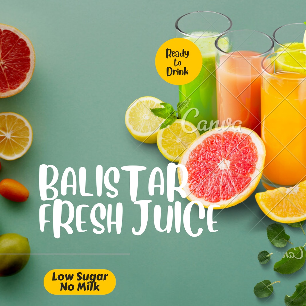 Jual BALISTAR JUICE BUAH Jus Segar 5 liter Kiwi Leci Orange Jeruk ...