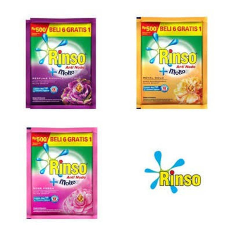 Jual Rinso cair 500 Detergen Liquid 1 renceng isi 14 sachet / Rinso gope | Shopee Indonesia