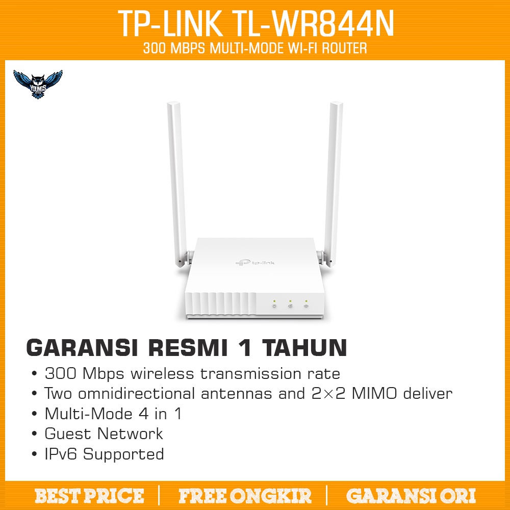 Jual TP-Link TL-WR844N 300 Mbps Multi-Mode Wi-Fi Router TPLink | Shopee ...