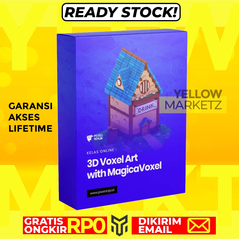 Jual Belajar VOXEL ART 3D Menggunakan MAGICALVOXEL - Render dan Siap Edit Pakai Blender 3D ...