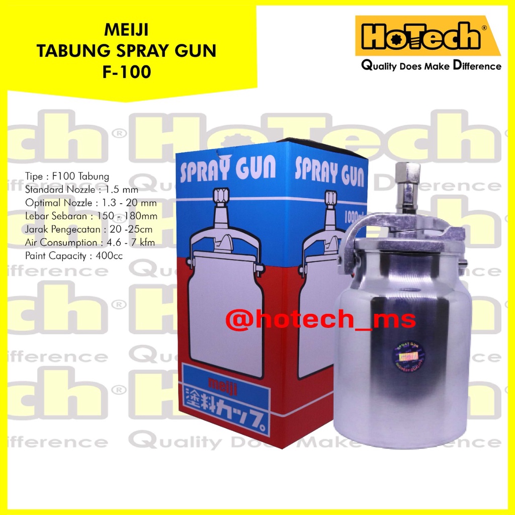 Jual Spray Gun Meiji F100 F 100 Tabung Bawah Super Taiwan | MEIJI ...