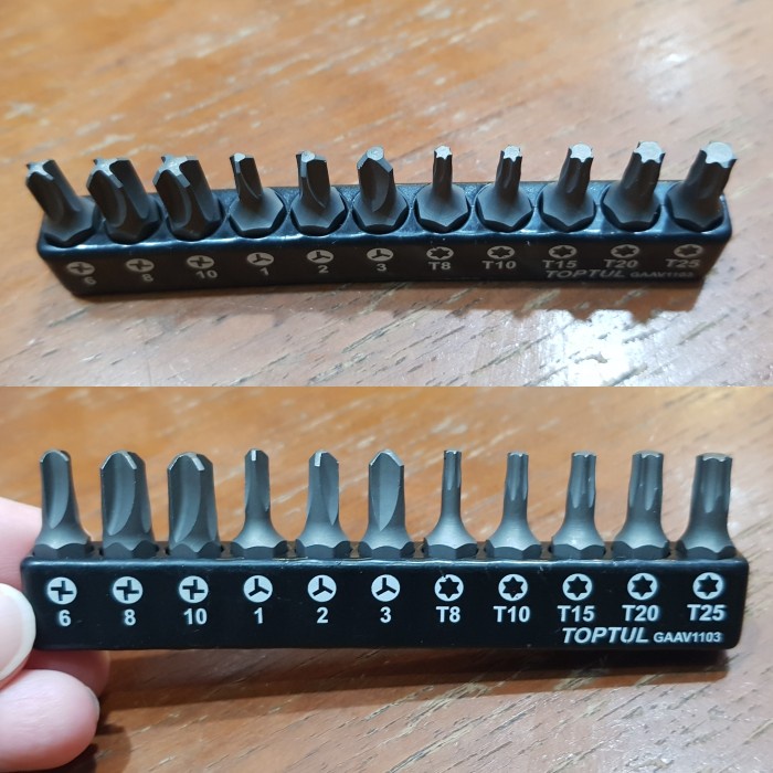 Jual Mata Obeng Set Merek Toptul Triwing Fourwing Dan Bintang | Shopee ...