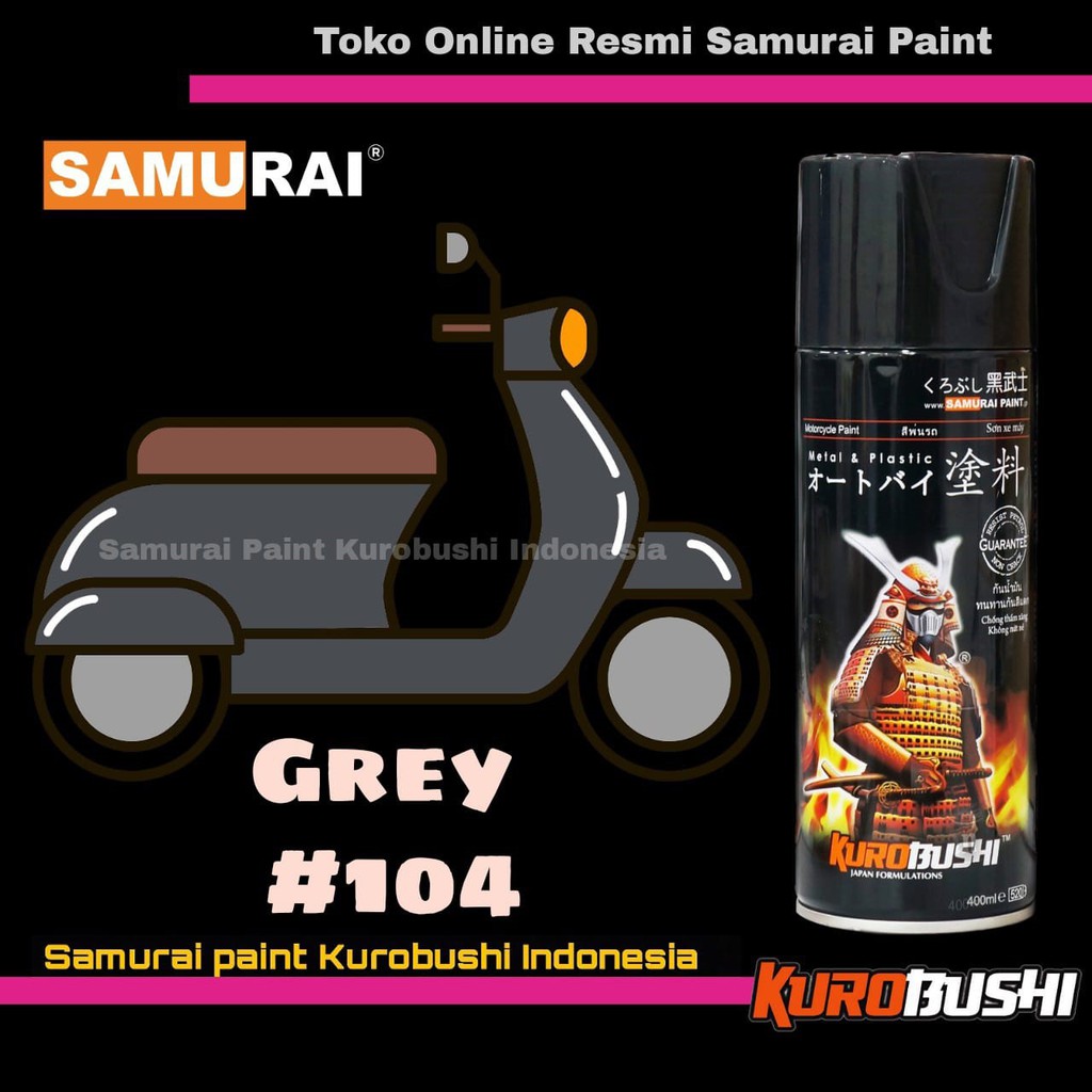 Jual Samurai Paint Standard Colours High Quality JAPAN FORMULATIONS ...