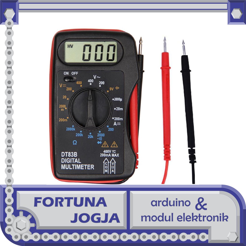 Jual Multimeter Mini DT83B Avometer Multitester Digital | Shopee Indonesia
