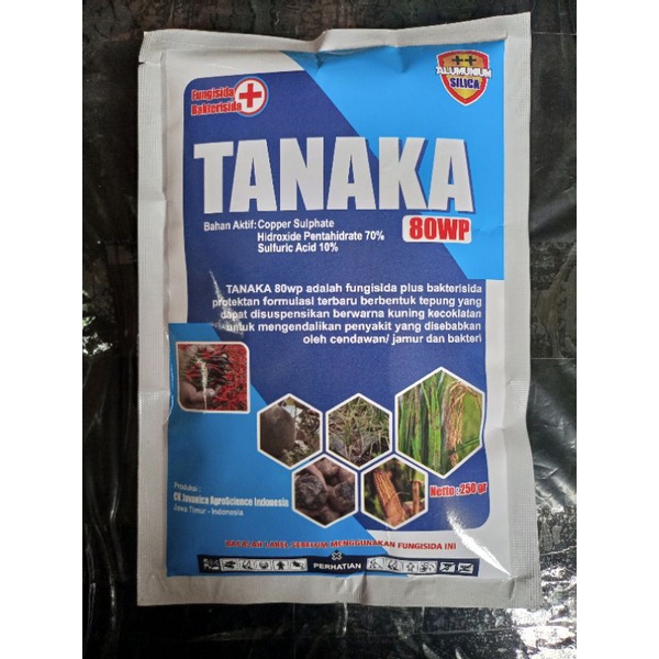 Jual Fungisida + Bakterisida TANAKA 80 WP kemasan 250 gr | Shopee Indonesia