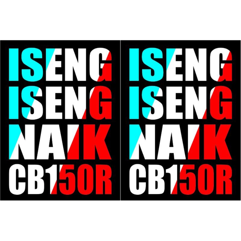 Jual stiker emblem iseng-iseng naik CBR150R | Shopee Indonesia