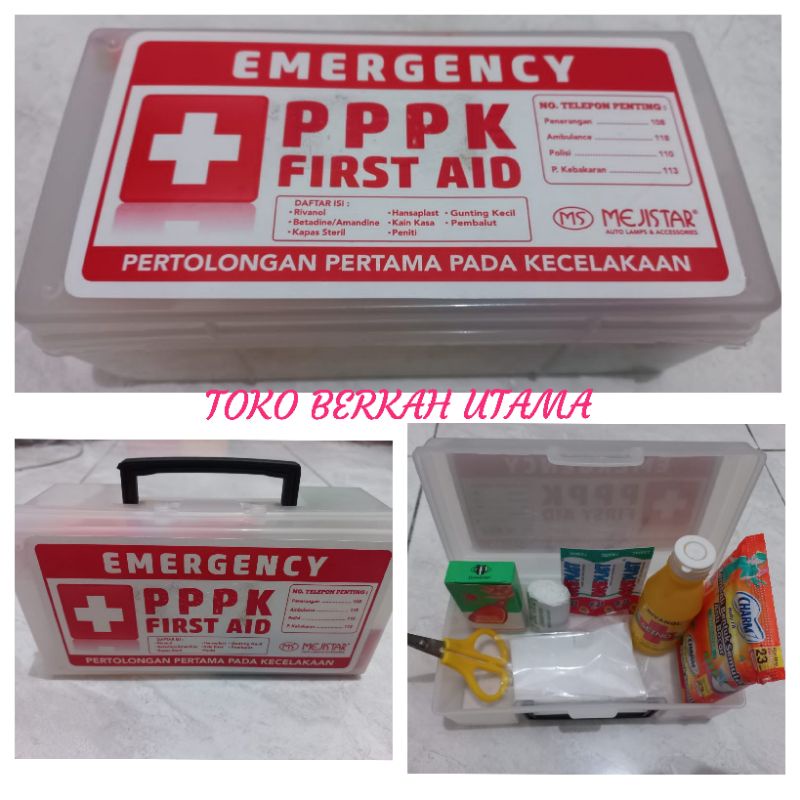 Jual Kotak P3K box plastik lengkap dengan isi | Shopee Indonesia