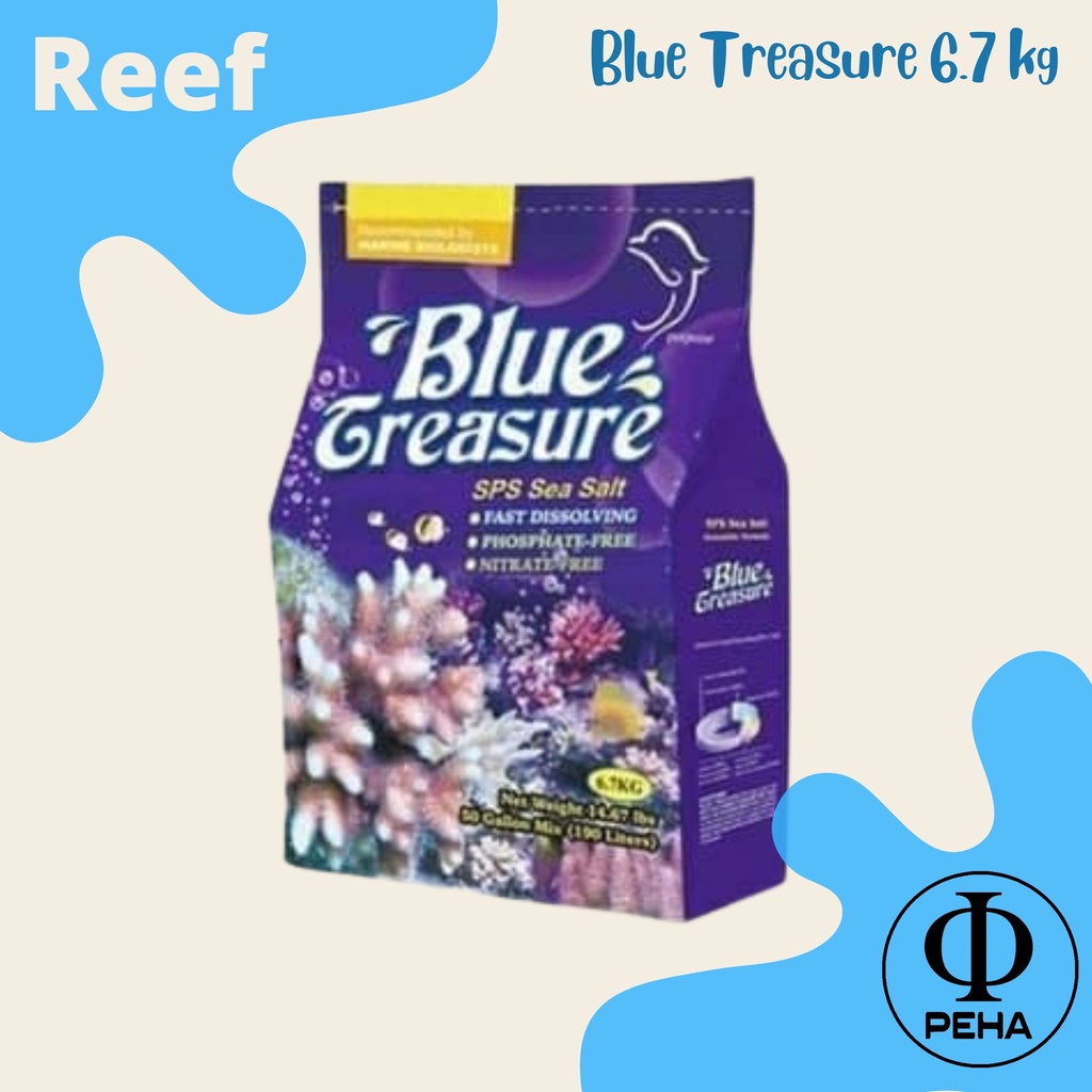 Jual Blue treasure SPS sea salt 6.7kg garam ASW Marine Reef Laut ...