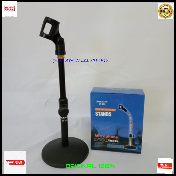 Jual G568 ORIGINAL STAND MIC 40 CM FULL BESI KAKI BULAT HOLDER MIK ...
