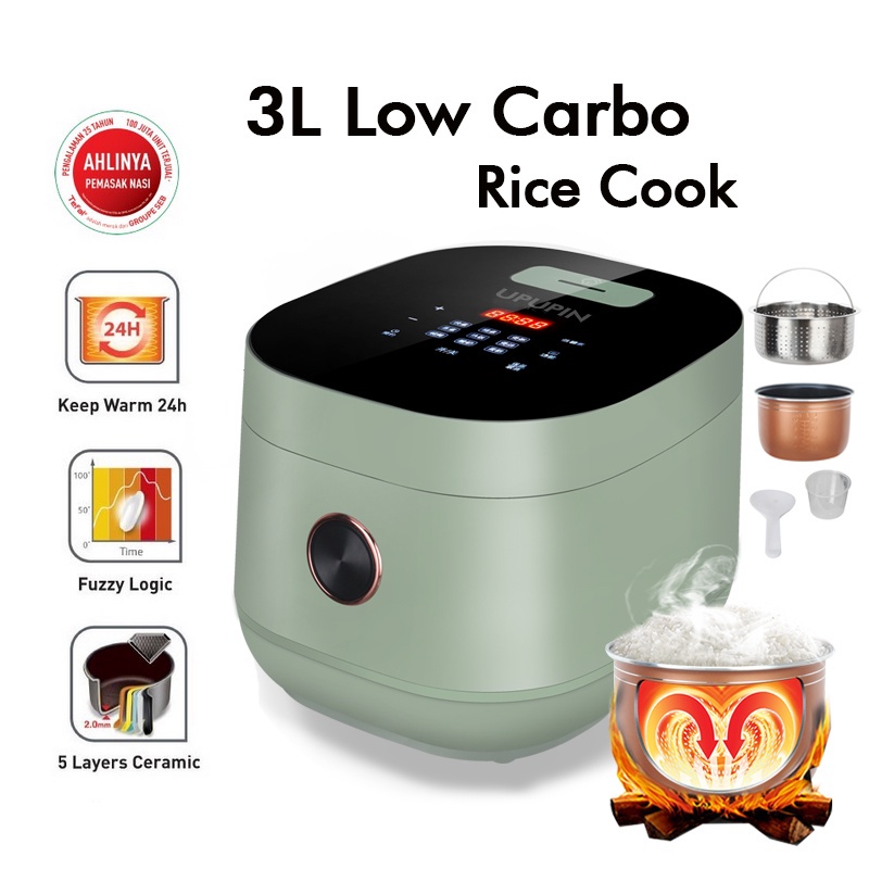 Jual UPUPIN Smart Rice Cooker Less Sugar 3L Low Carbo Cooker 3D Rice ...