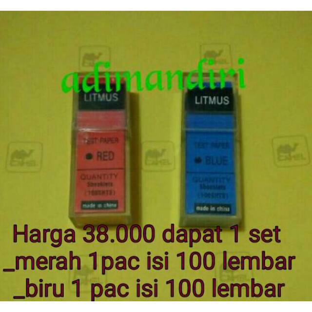 Jual Kertas lakmus 1 set merah dan biru | Shopee Indonesia