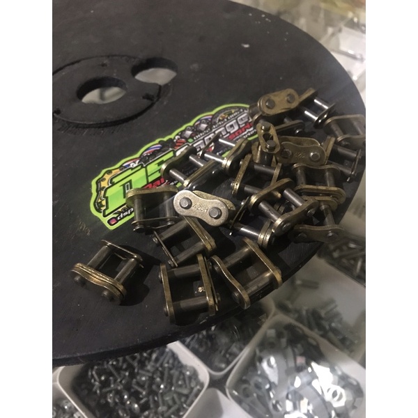 Jual sambungan rantai 428H, 428 warna gold warna emas, SPI sambungan ...