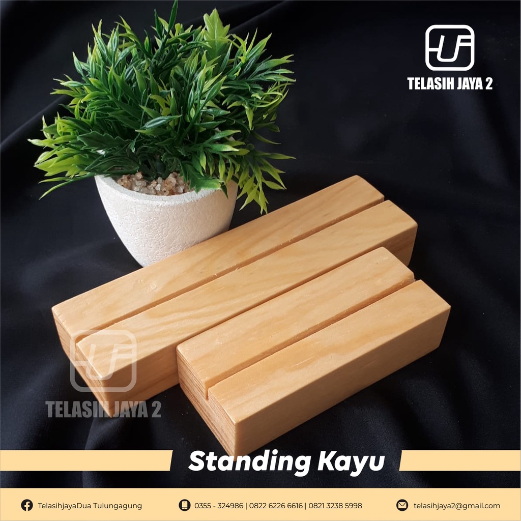 Jual STANDING KAYU / tatakan akrilik / kalender meja estetik | Shopee ...