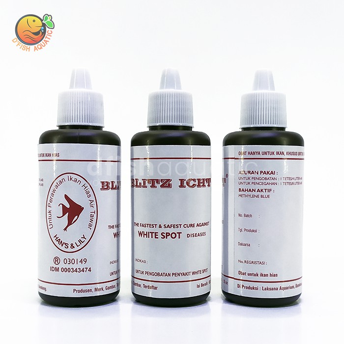 Jual Obat Ikan Hias Sakit White Spot / Blitz Icht 100ml | Shopee Indonesia