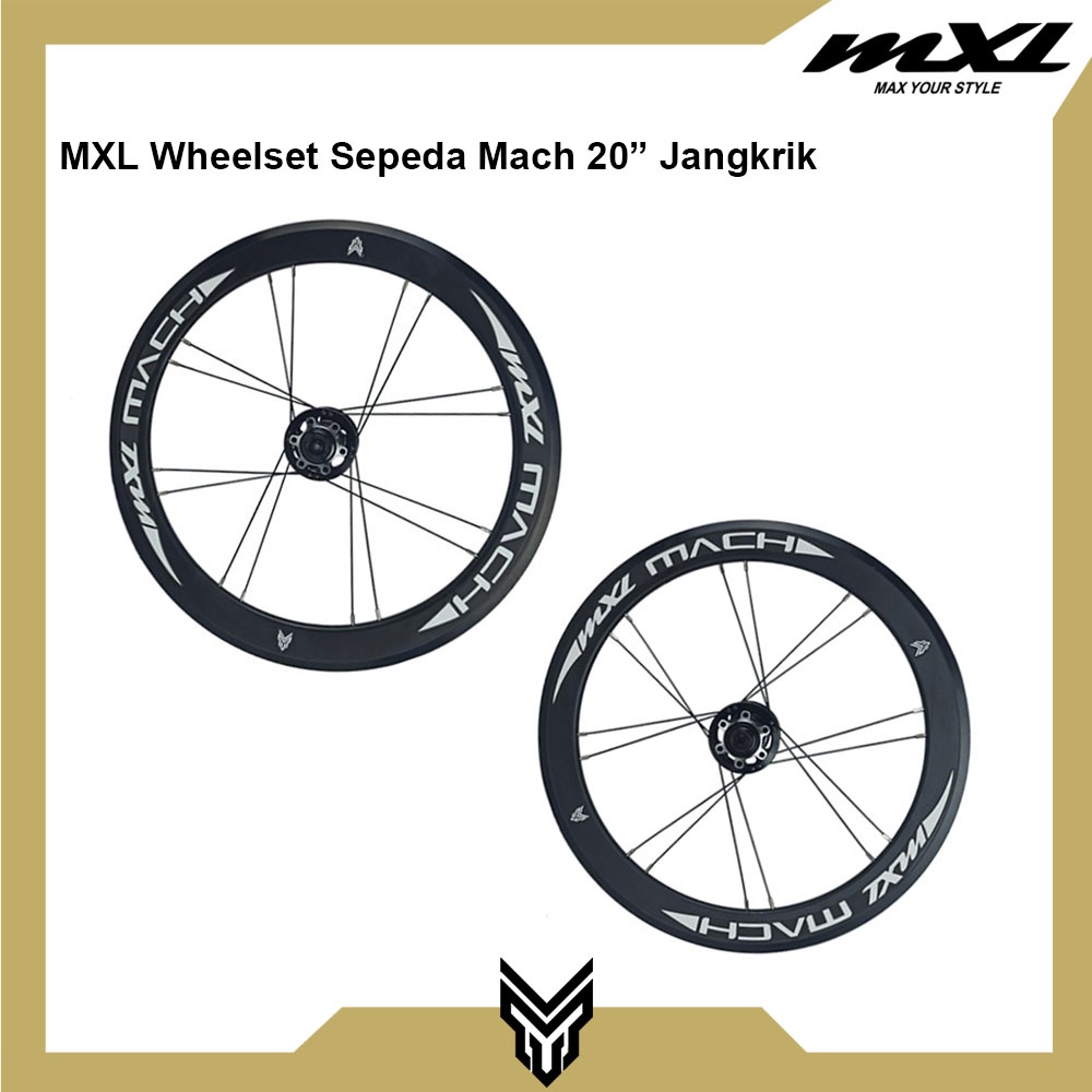 Jual MXL Wheelset Mach Disc Brake Bearing Jangkrik 20" Roda Sepeda Set ...
