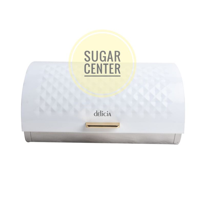 Jual Delicia Tempat Roti Stainless Steel Putih/Tempat Menyimpan Roti ...