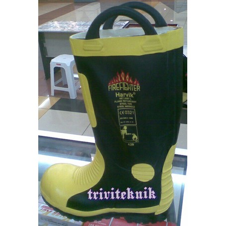 Jual Harvik safety fire ranger shoes,sepatu boot pemadam kebakaran ...
