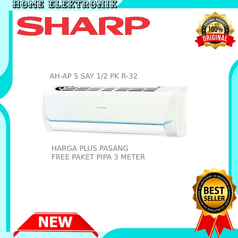 Jual AC SHARP AH-AP5 SAY 1/2 PK+PEMASANGAN | Shopee Indonesia
