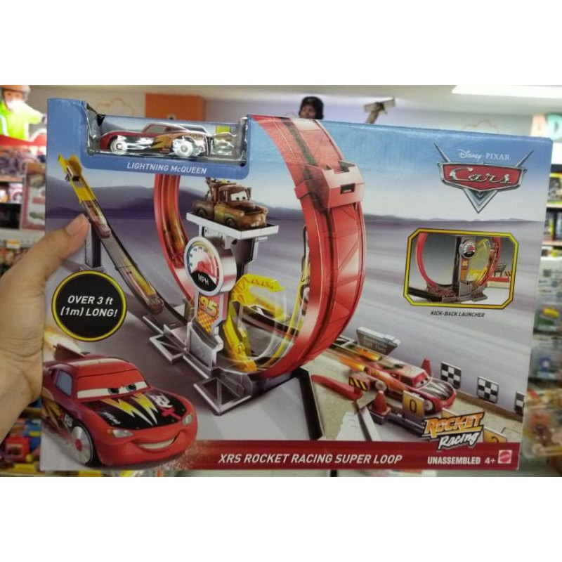 Jual Disney Pixar Cars XRS Rocket racing super loop mainan mobilan trek ...