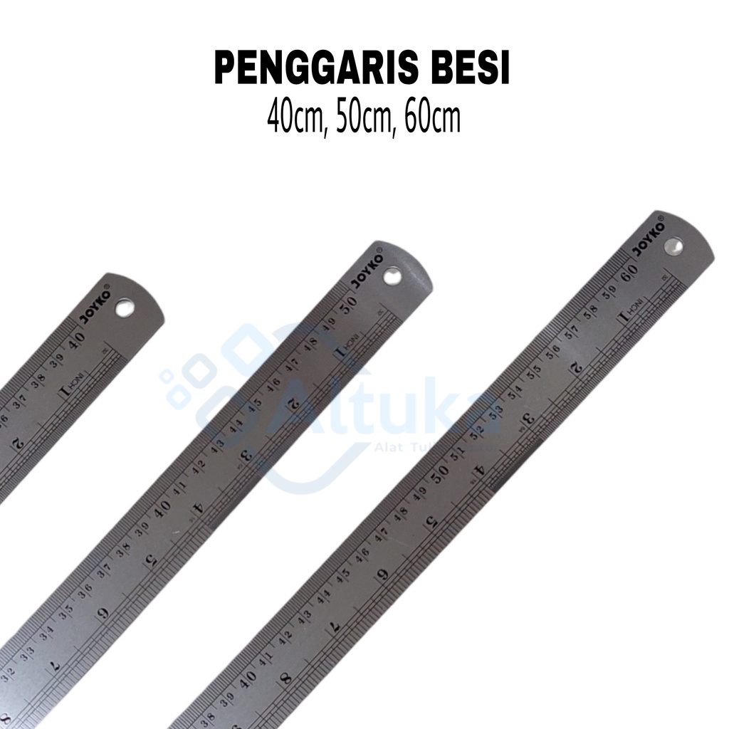 Jual Penggaris Besi Stainless 40cm / 50cm / 60cm Murah | Shopee Indonesia