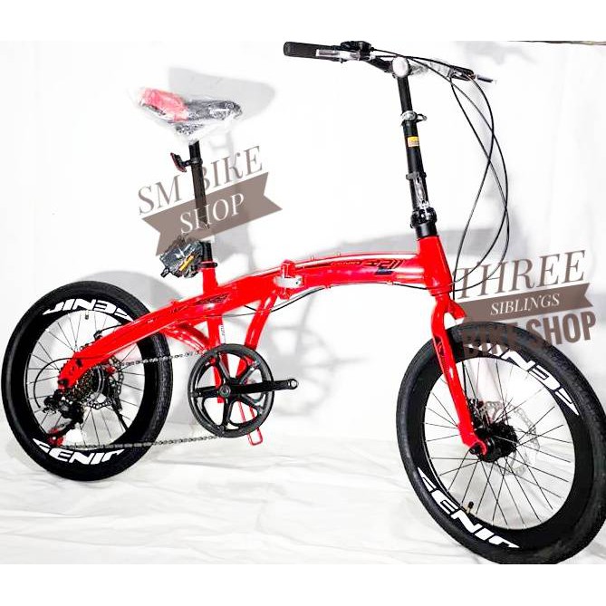 Jual SEPEDA LIPAT GENIO F-211 20 INCH WARNA MERAH | Shopee Indonesia