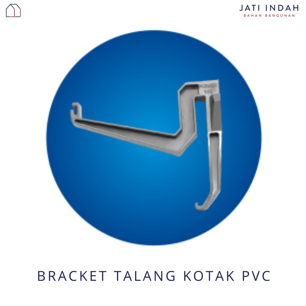 Jual Bracket Penyangga Talang Kotak PVC 14 cm / Fitting Buangan Air ...