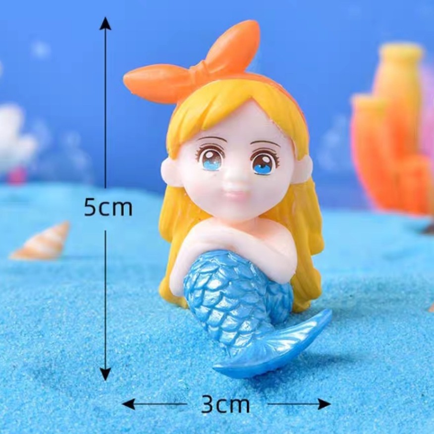 Jual JUAL SATUAN Topper cake / miniatur figure Princess Ariel Kerang ...