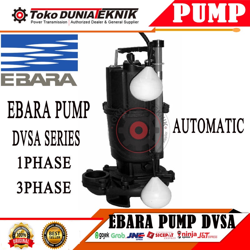 Jual EBARA PUMP 50 DVSA 51.5 (AUTOMATIC) SUBMERSIBLE SEMI VORTEX SEWAGE | Shopee Indonesia